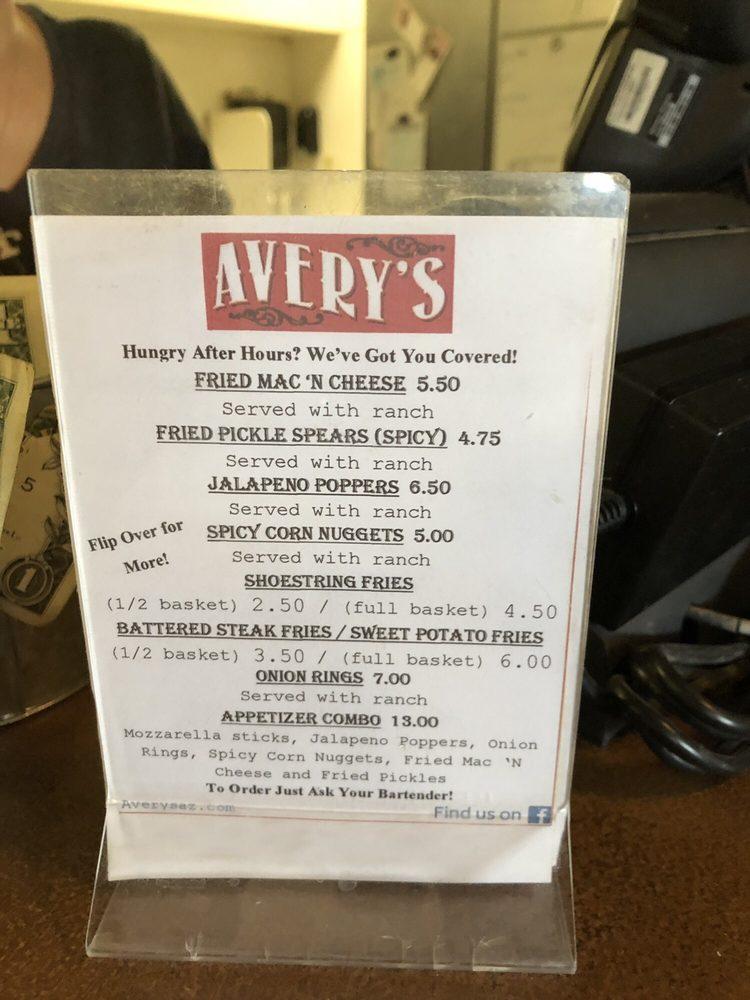 Menu at The Gateway pub & bar, Springerville