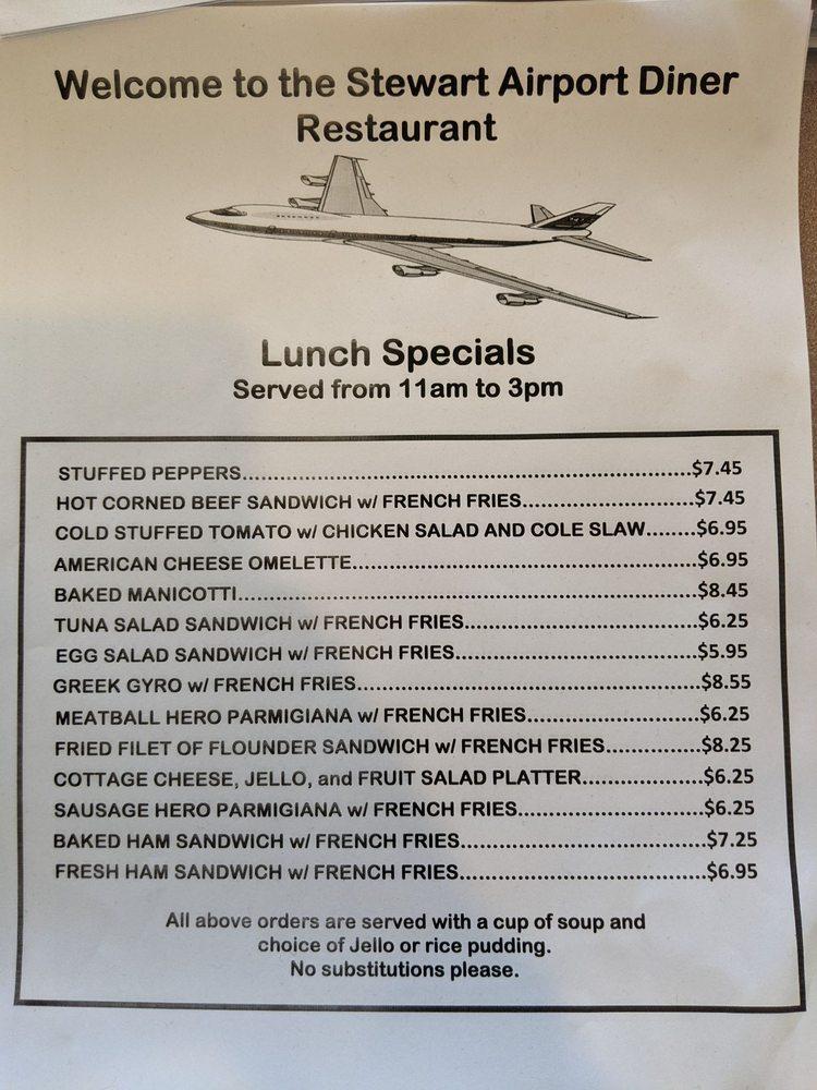 Carta del restaurante Stewart Airport Diner, Gardnertown