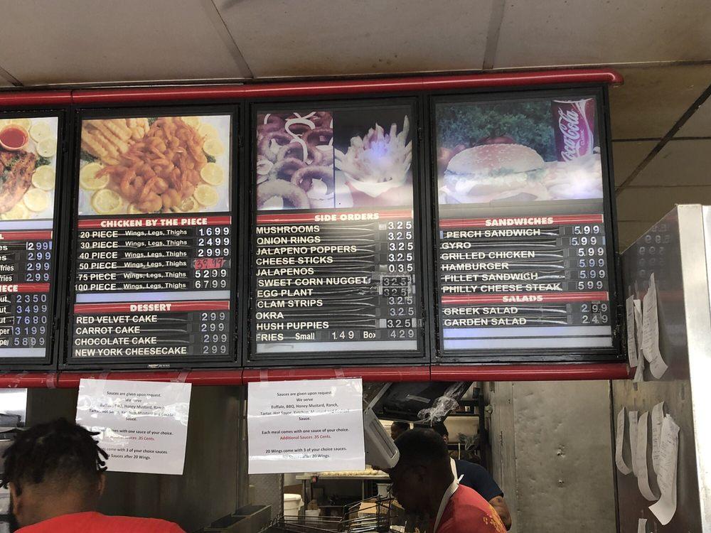 Menu at Hip Hop Fish and Chicken restaurant, Jacksonville