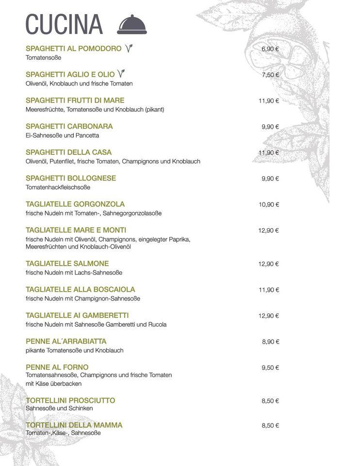 Menu at Il Lago Pizzeria, Friedrichshafen, Miettingerpl. 3