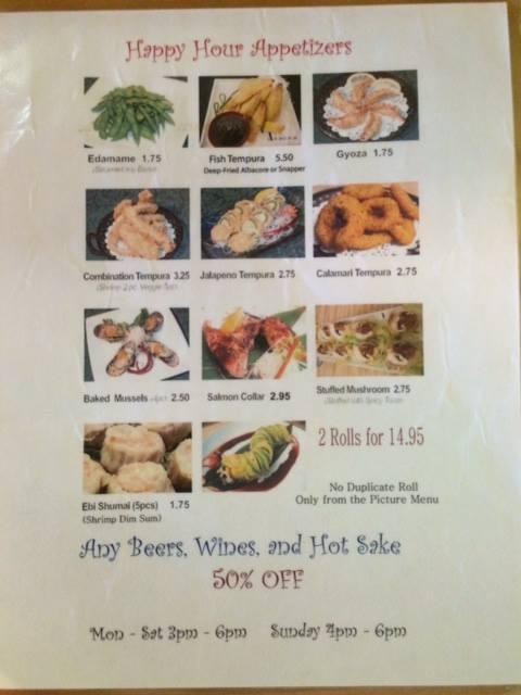 Menu at Miyako Sushi Glendora restaurant, Glendora