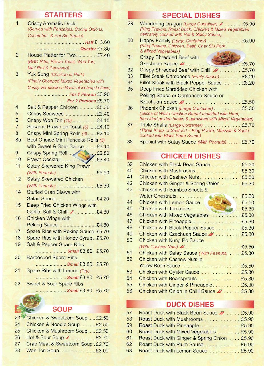 Menu at Best Choice fast food, Birmingham
