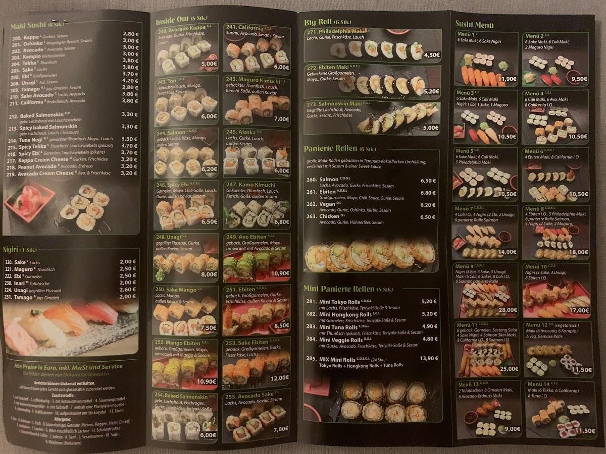 Menu at Asia Wok pub & bar, Berlin, Gorkistraße 9