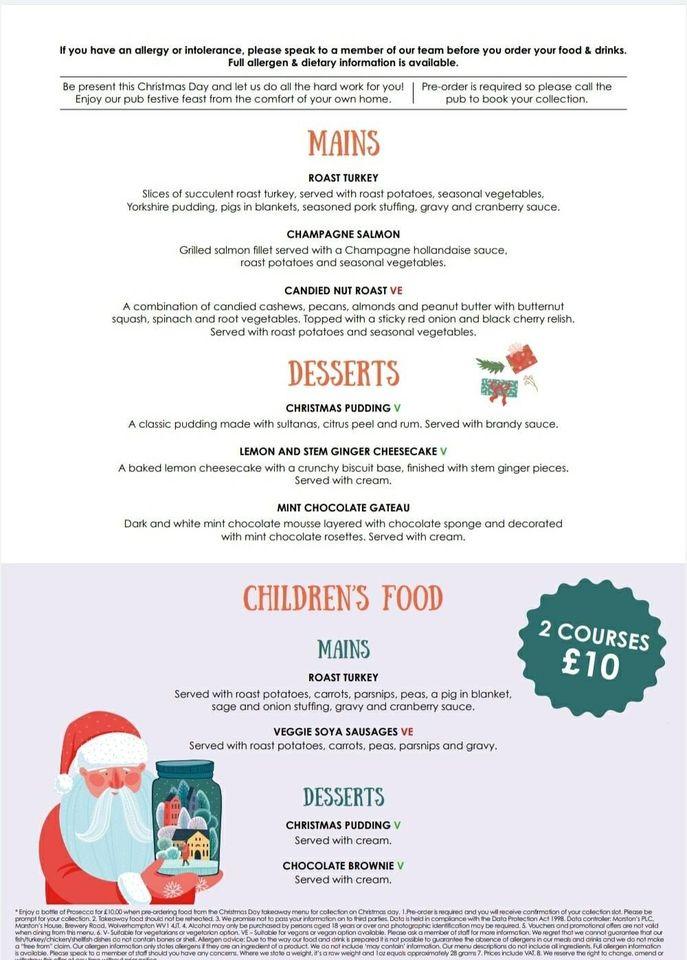 Menu at Cherry Laurel pub & bar, Bridgend, Kingsway