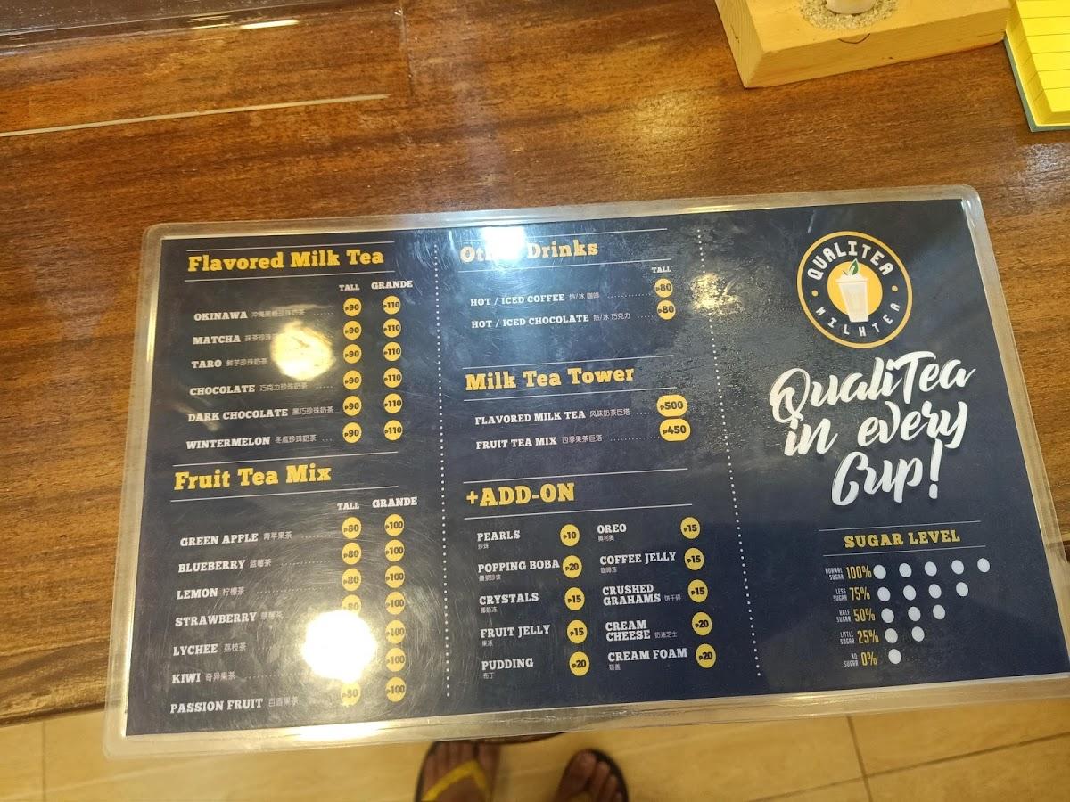 Menu at Teacarus Milk Tea Kalayaan Avenue Makati cafe, Makati