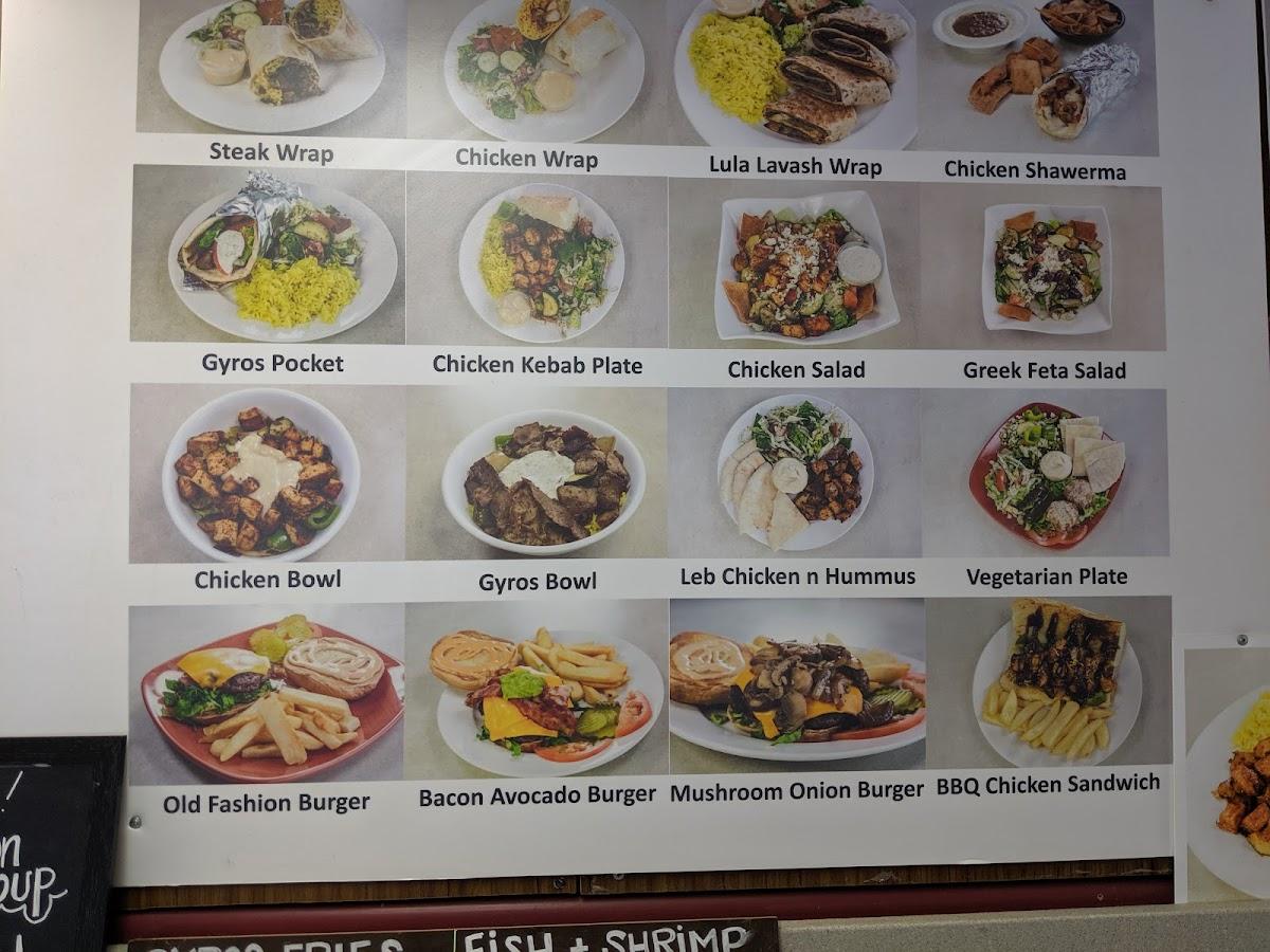 Menu at Churrasco Grill restaurant, Fresno