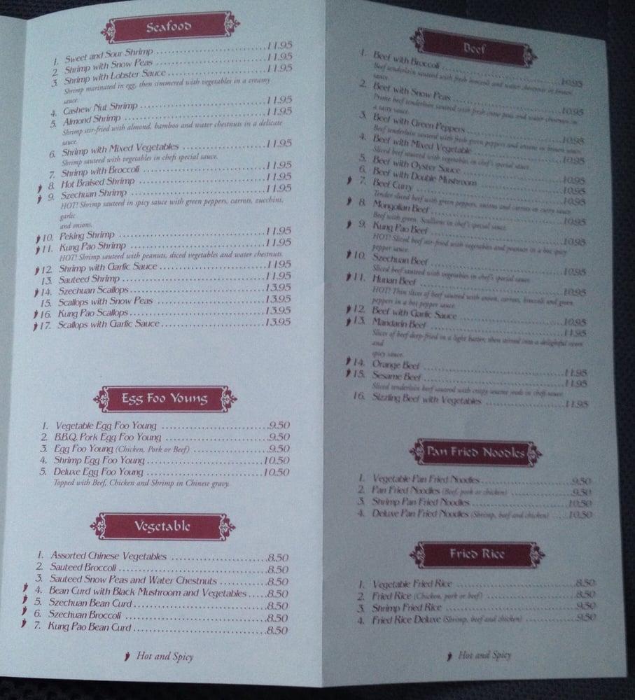 Menu at Dragon Treasure restaurant, Fruita
