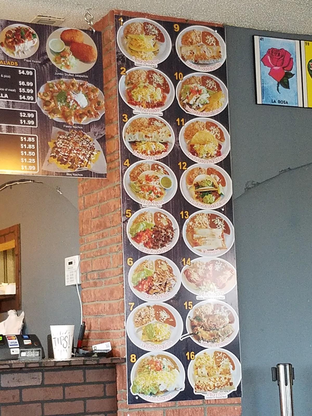 Carta de Goyo's Mexican Fast Food, Park City