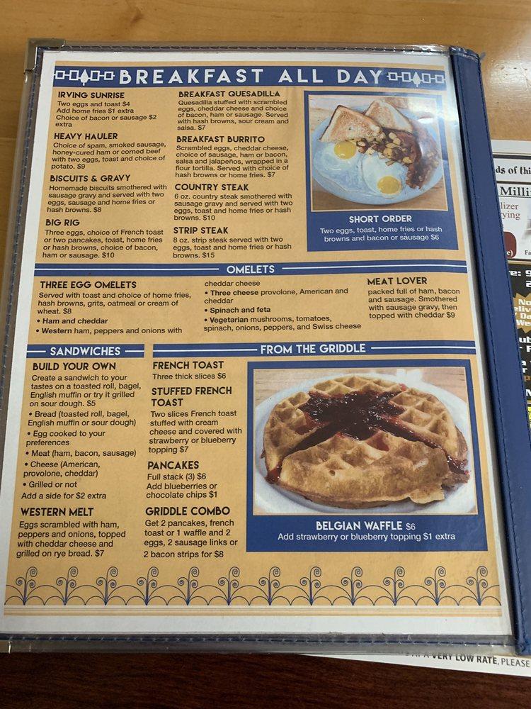 Menu at Native Pride Diner desserts, Irving