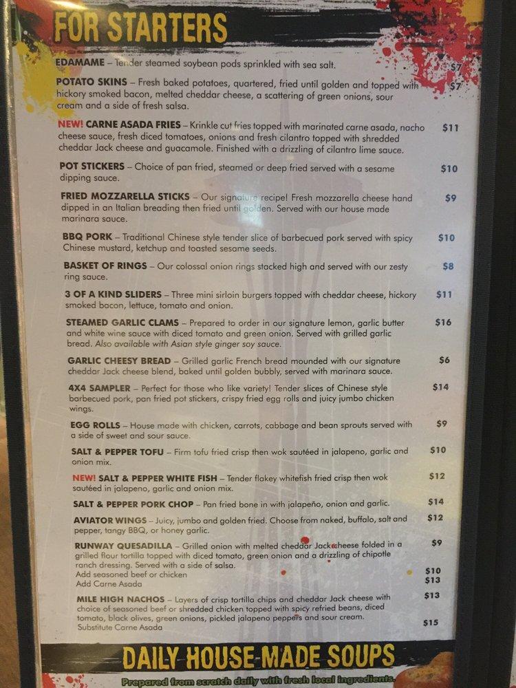 Menu at Silver Dollar Casino Seatac restaurant, SeaTac