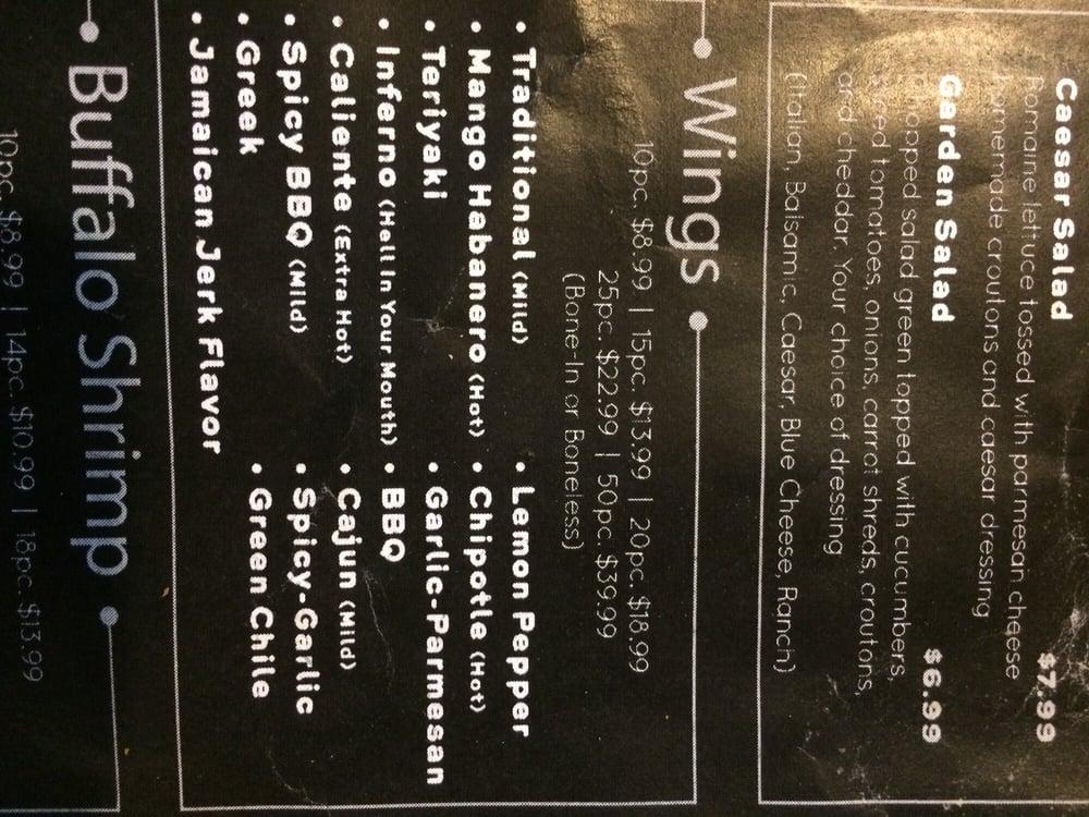 Menu at Fry House pub & bar, Silver City