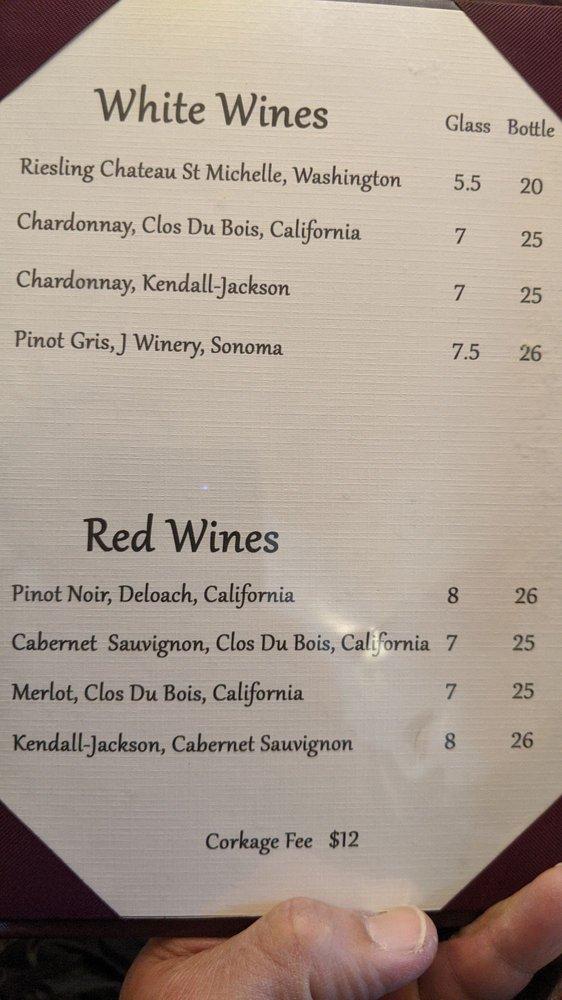 Menu at Asian Paradise restaurant, Reno