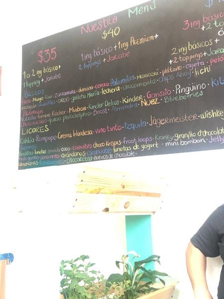 Menu at 40 Bajo Cero restaurant, Mexico City, Av. Andrés Molina ...