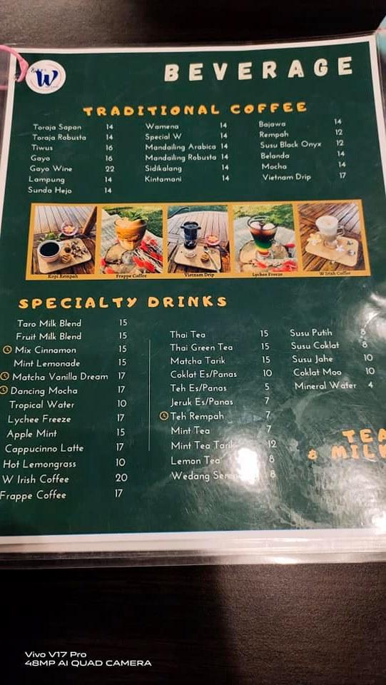 Menu at Rumah Juice pub & bar, Surakarta
