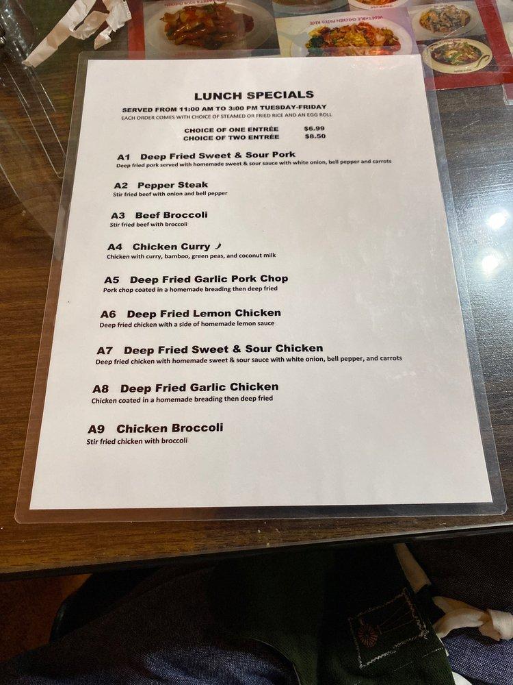 Menu at Thai Arawan restaurant, Garden City, 902 E Fulton St Building A