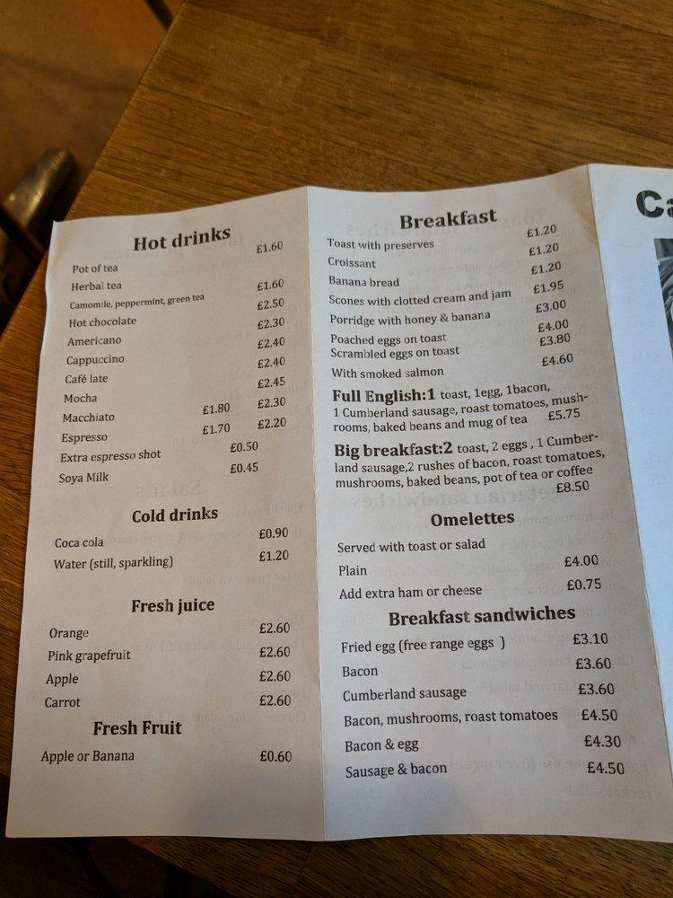 Menu at Cafe 303, London
