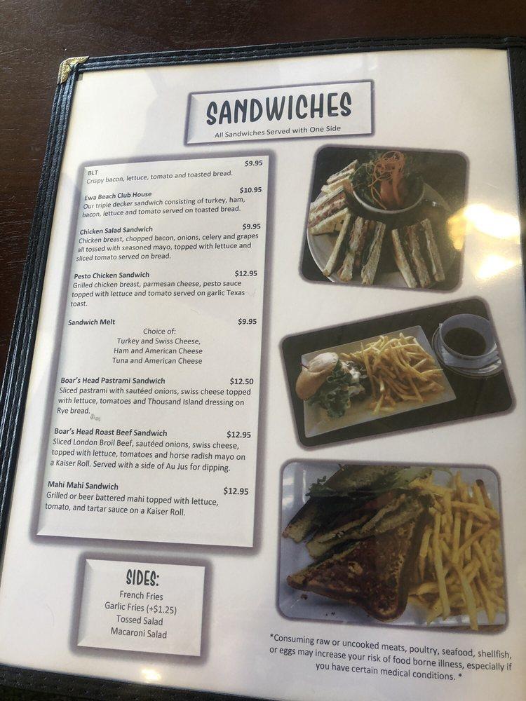 Menu at 360 Ewa Beach Country Club, Ewa Beach