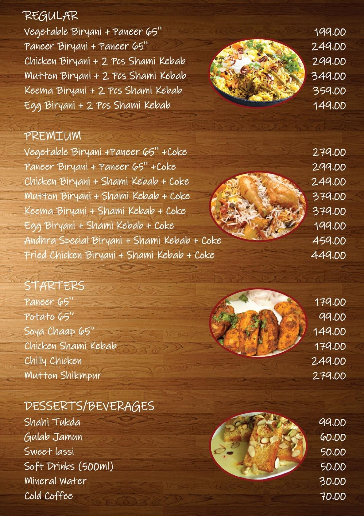 Menu at Ruhi Food Corner, Greater Noida
