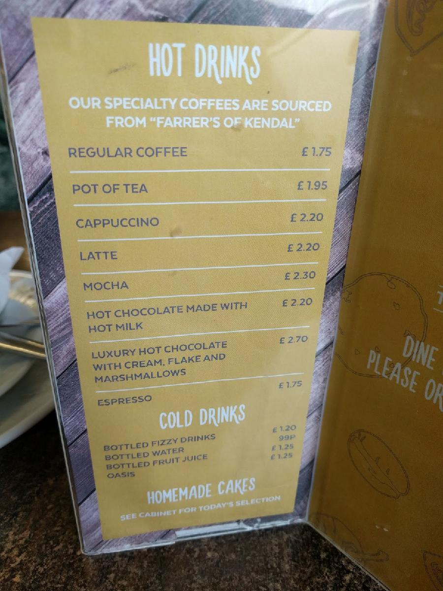 Menu at The Buttery Cafe & Deli, Morecambe