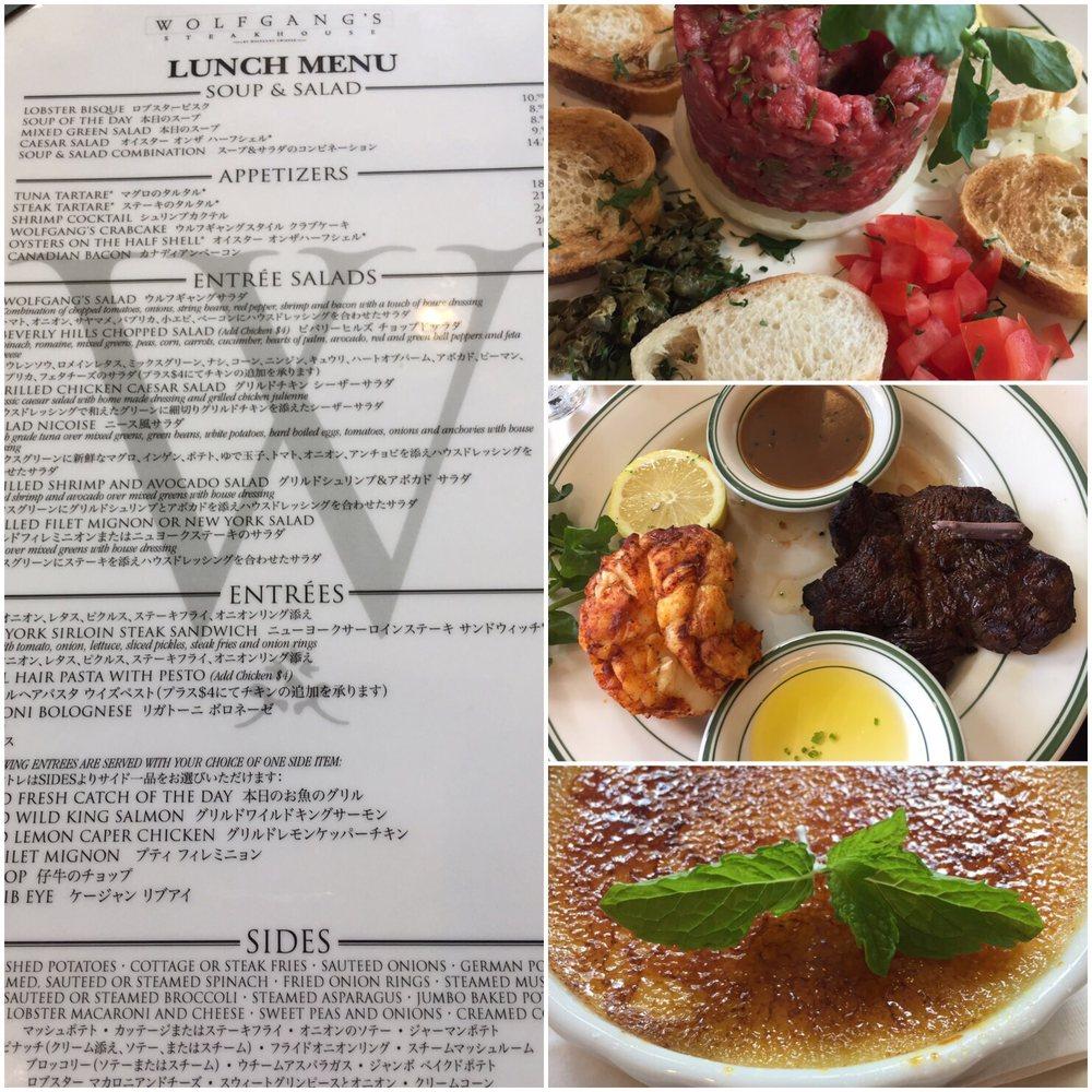 Menu at Wolfgang's Steakhouse Waikiki, Honolulu, Kalākaua Ave