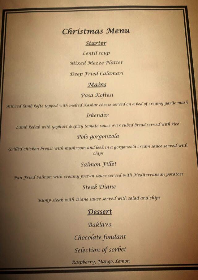Menu at Ada Mediterranean Kitchen restaurant, Ryde