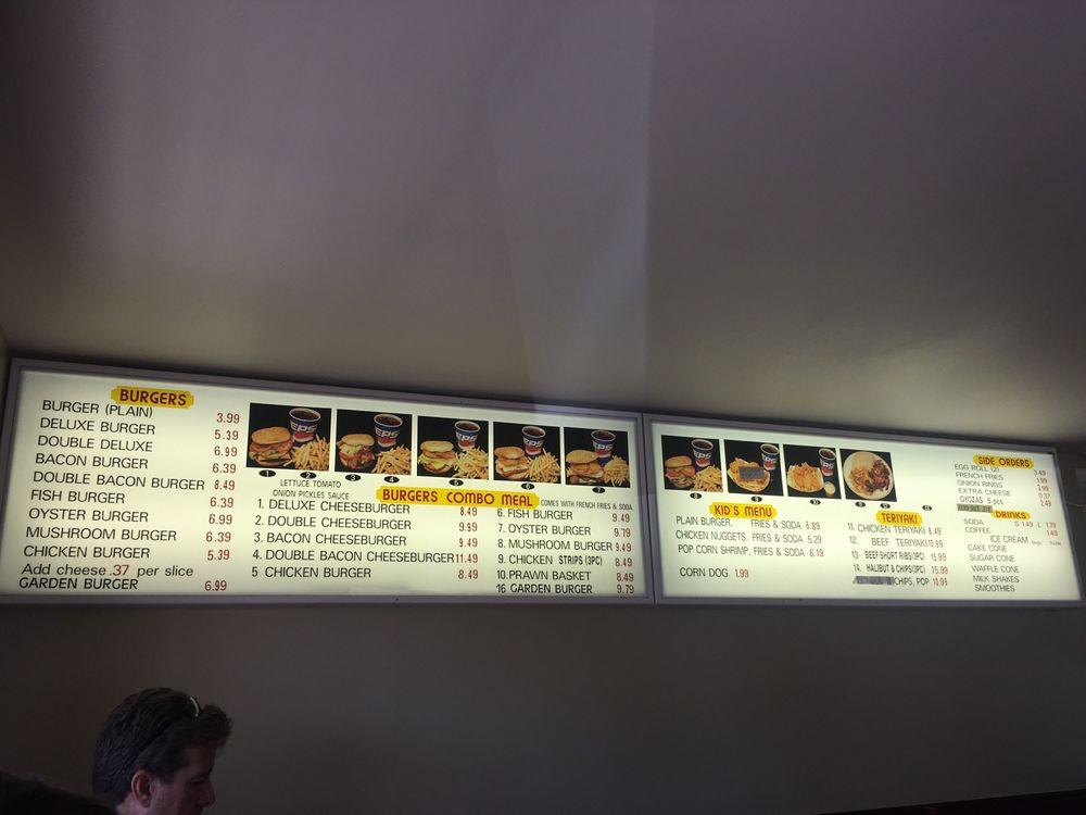 Menu at Burger Stand restaurant, Hoodsport