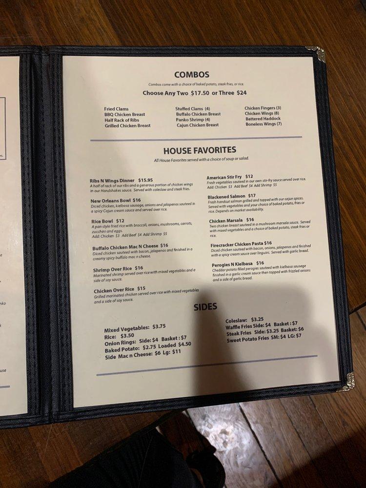 Menu at Handshakes Bar & Grill, Hopewell Junction, 337 NY-82