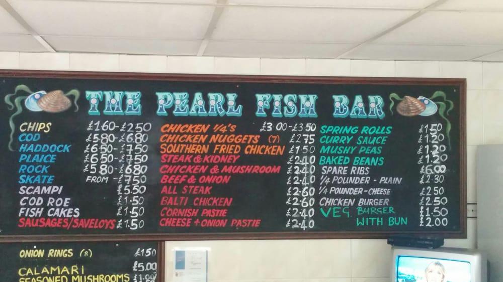 Menu at The Pearl Fish Bar, Hatfield
