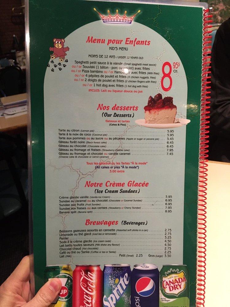 Carta del restaurante Le Roi du Smoked Meat, Montréal