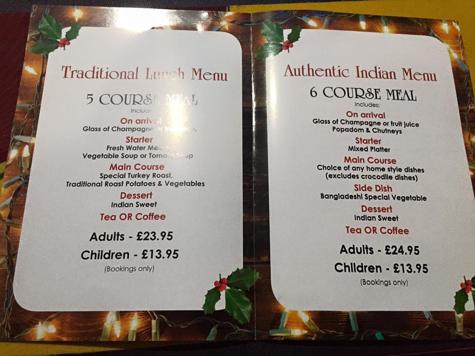 Menu at Flava Fusion restaurant, Upton upon Severn