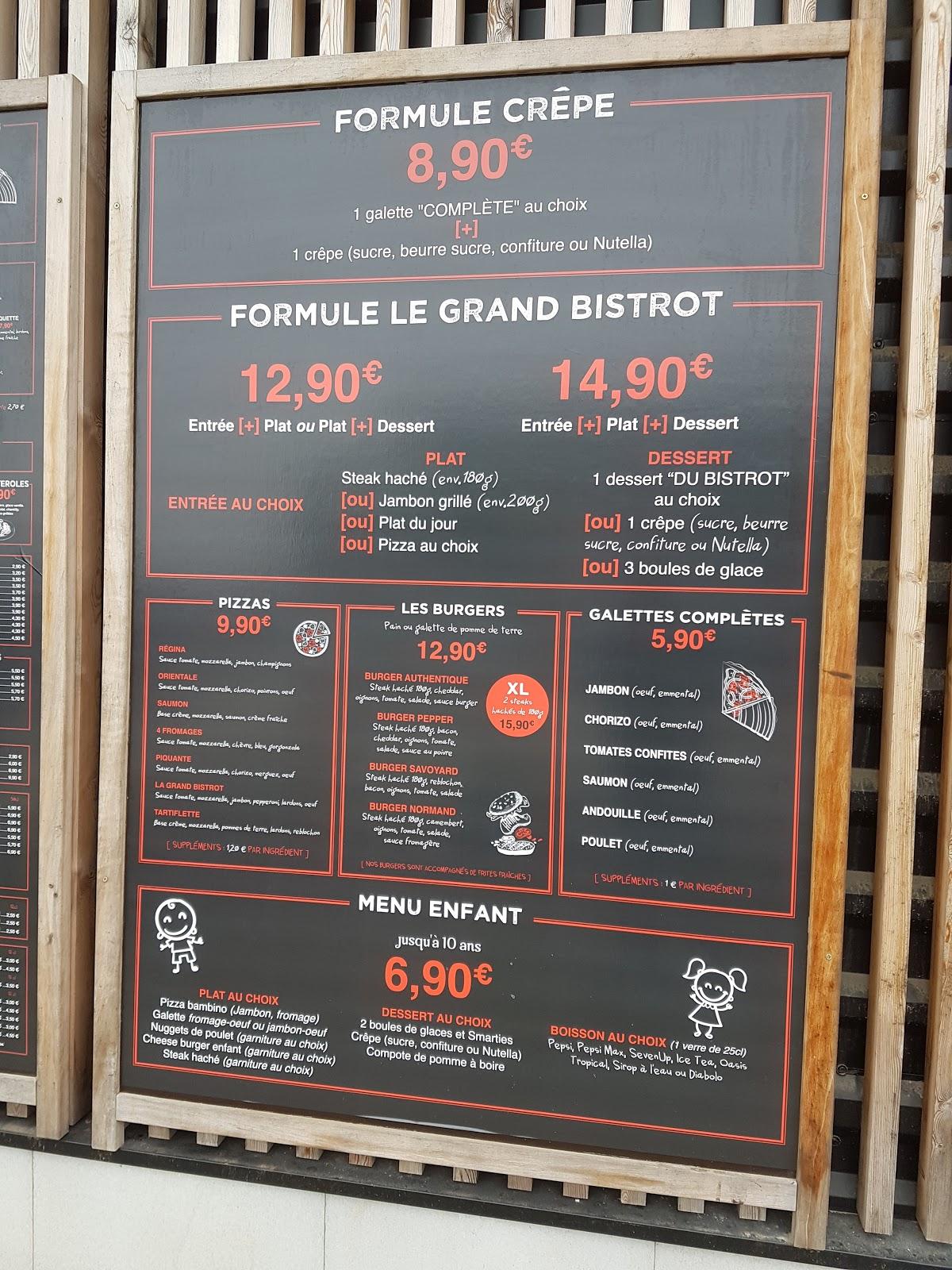 Menu au Le Grand Bistrot Barentin, Pissy-Pôville
