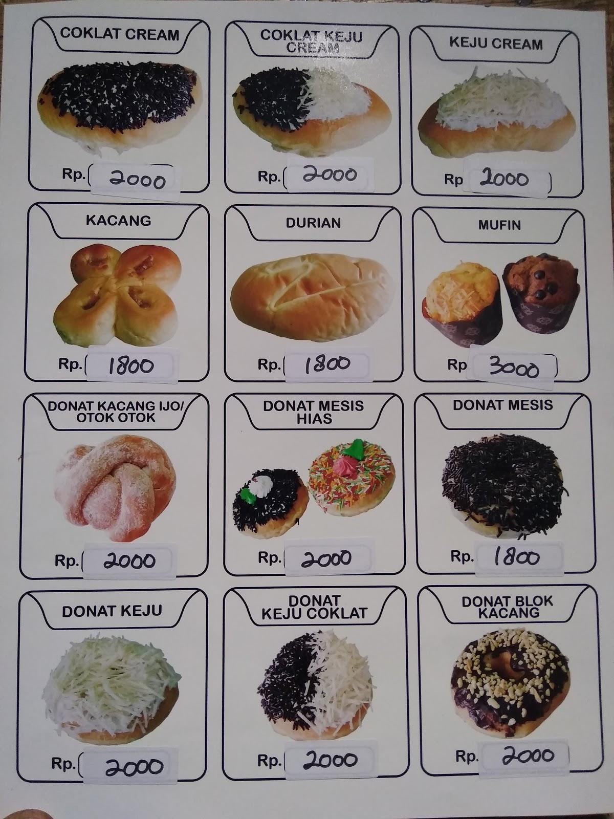 Carta de Toko Roti Az Zahra, Sumput