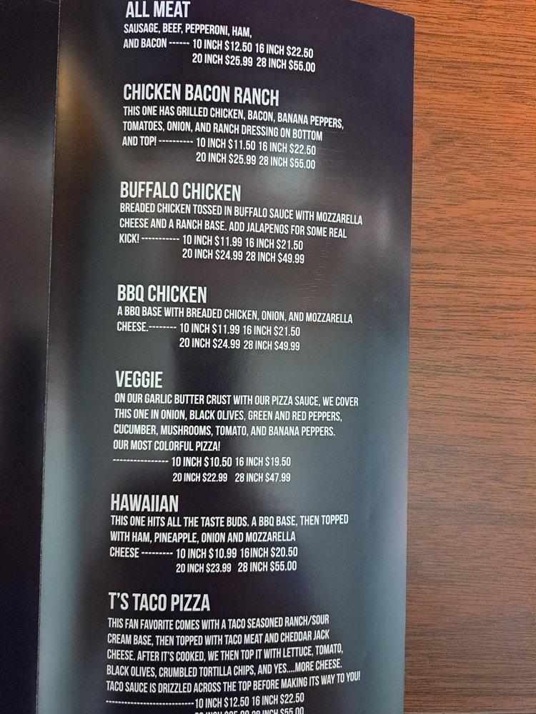 Menu at Cecil's Slice Of Pie pizzeria, Versailles