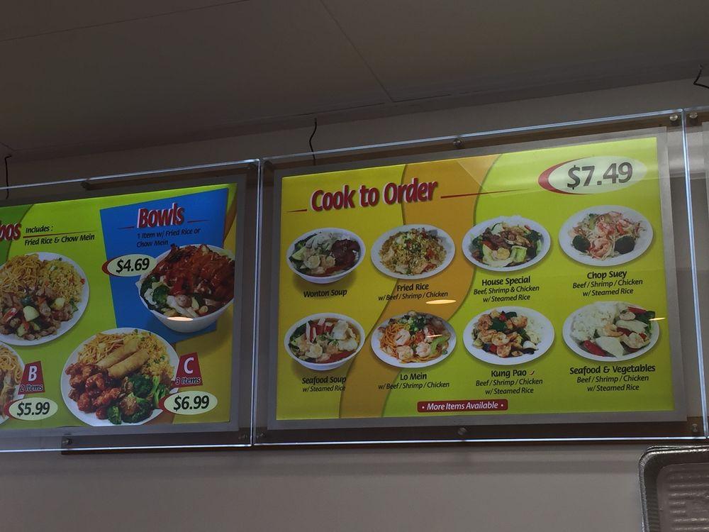 Menu at Dragon Express restaurant, Escondido