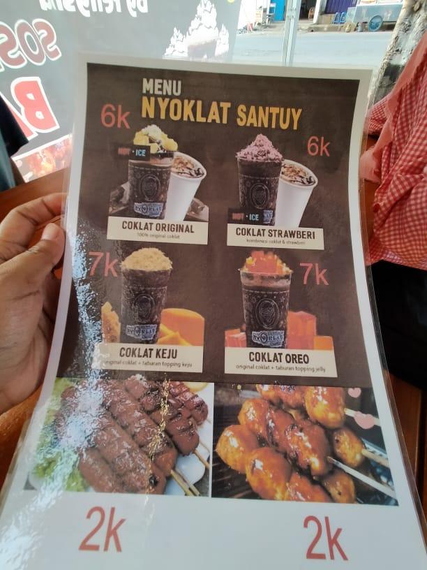 Menu at Nyoklat Santuy mlonggo pub & bar, Jepara