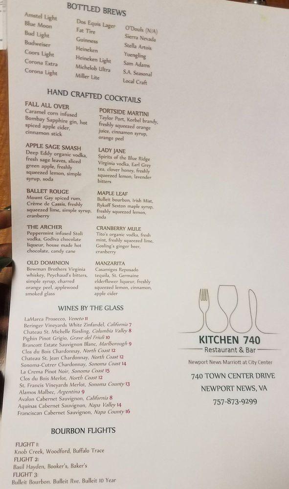 Menu at Kitchen 740 pub & bar, Newport News