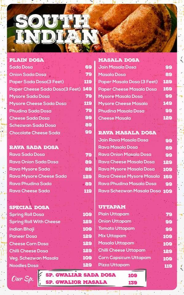 Menu at Manekchowk's Food Lovers, Ahmedabad