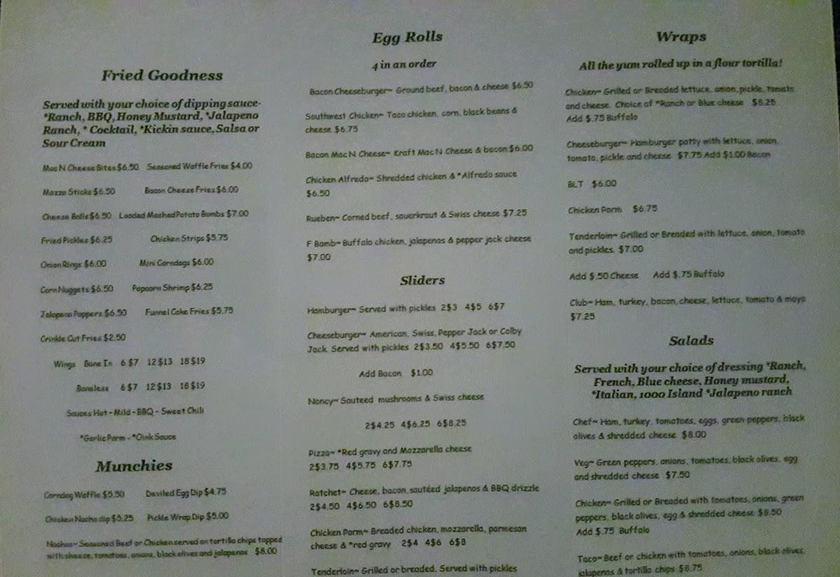 Menu at Runts Munchies LLC. restaurant, Cedar Rapids