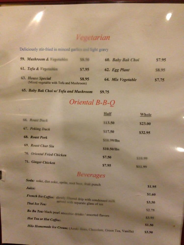 Menu at 1 Plus 1 Cafe, Hilo