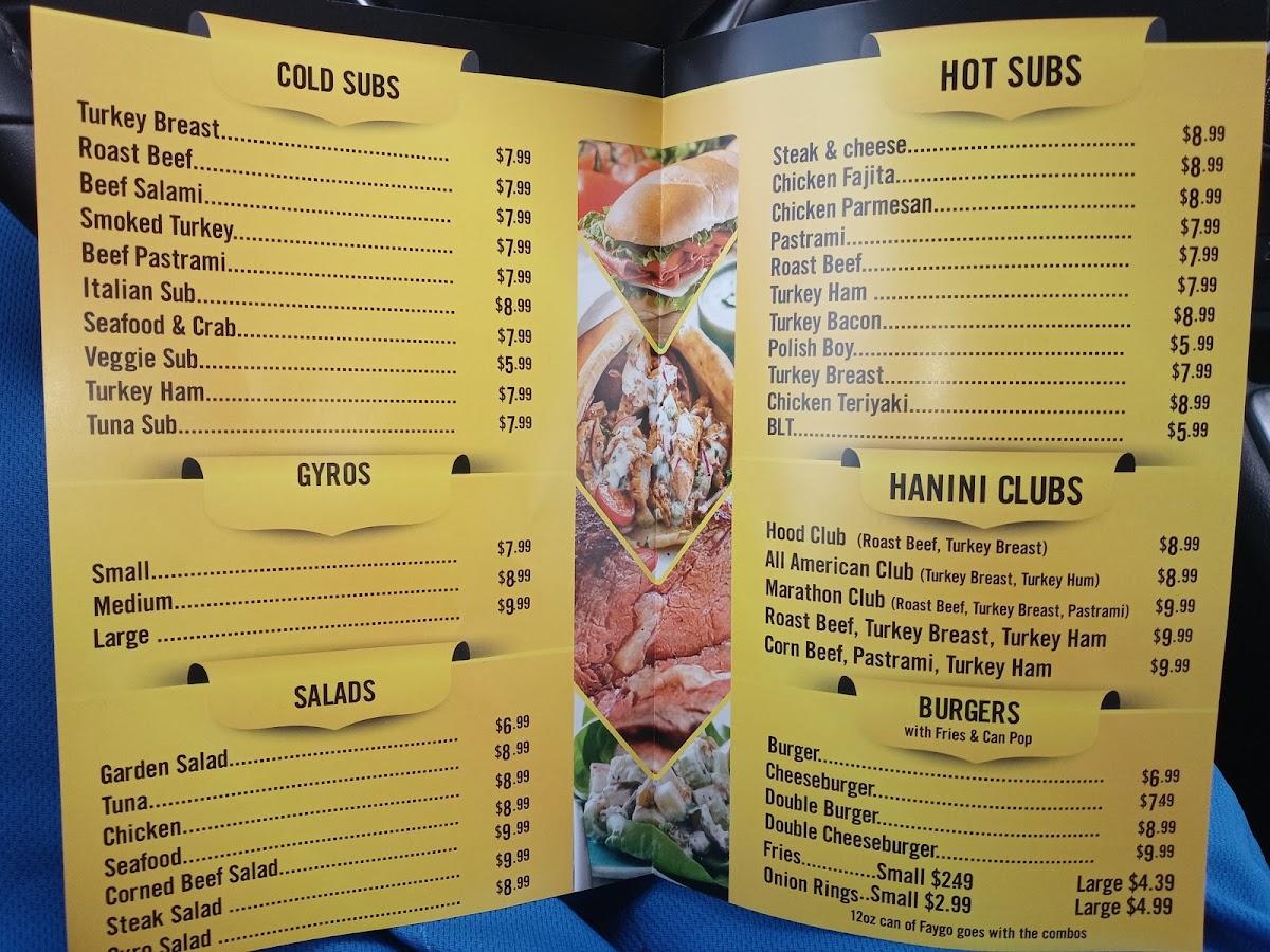 Hanini Subs, 5701 Turney Rd in Garfield Heights - Restaurant menu and ...