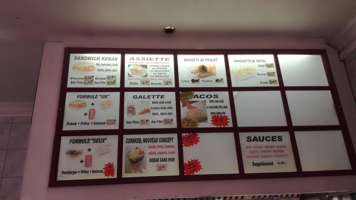 Menu at Le Boss Fort fast food, Tavaux, 29 Rue nationale