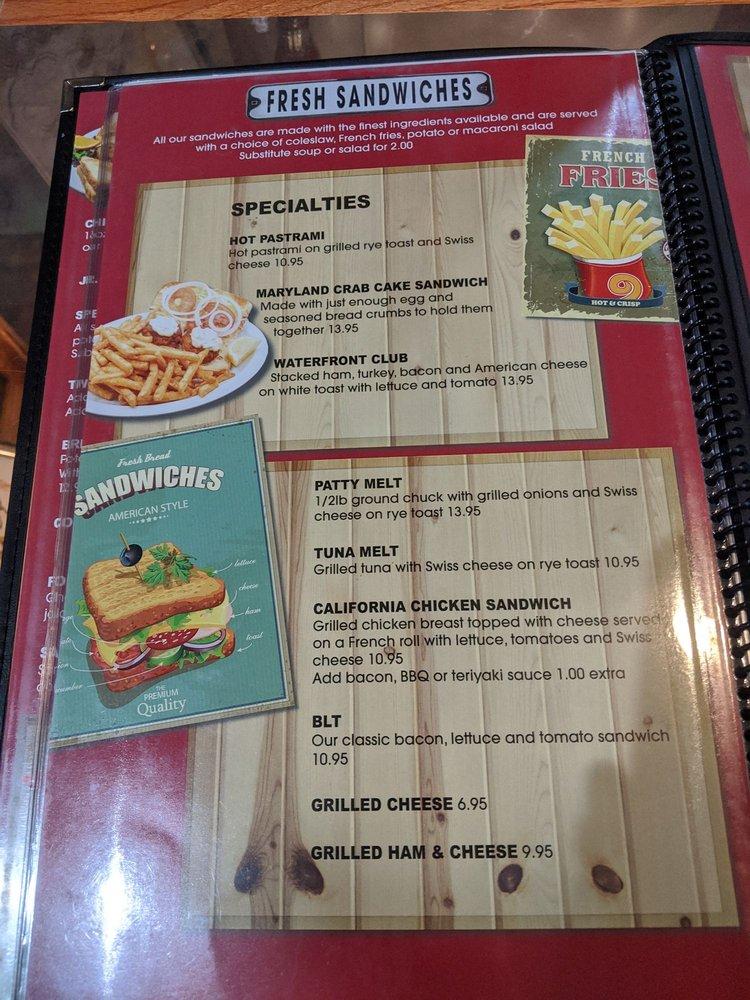 Menu at Main Street Bar & Grill, Clearlake