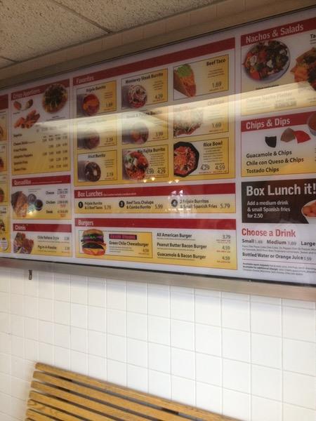 Menu at Taco Box restaurant, Clovis, 136 W 21st St