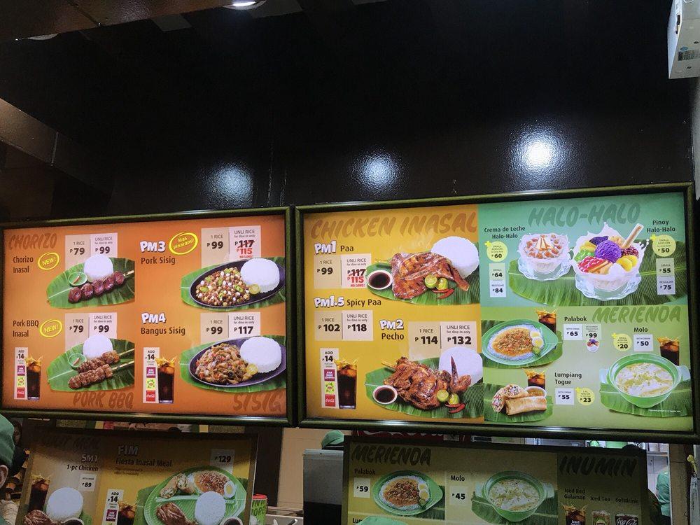 Menu at Mang Inasal restaurant, Silang, Premier Plaza