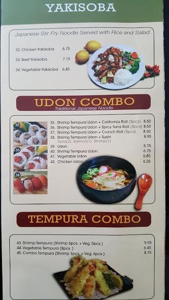 Menu at Rolling Rice restaurant, Rosemead