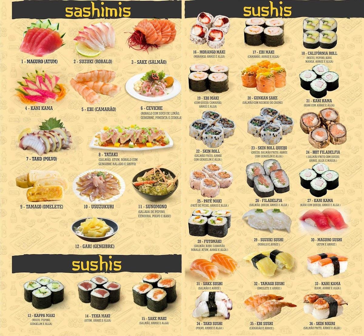 Menu em Tako Sushi Bar - Arco, Sobral, Tel: 88 996880015 ou wts 88 ...