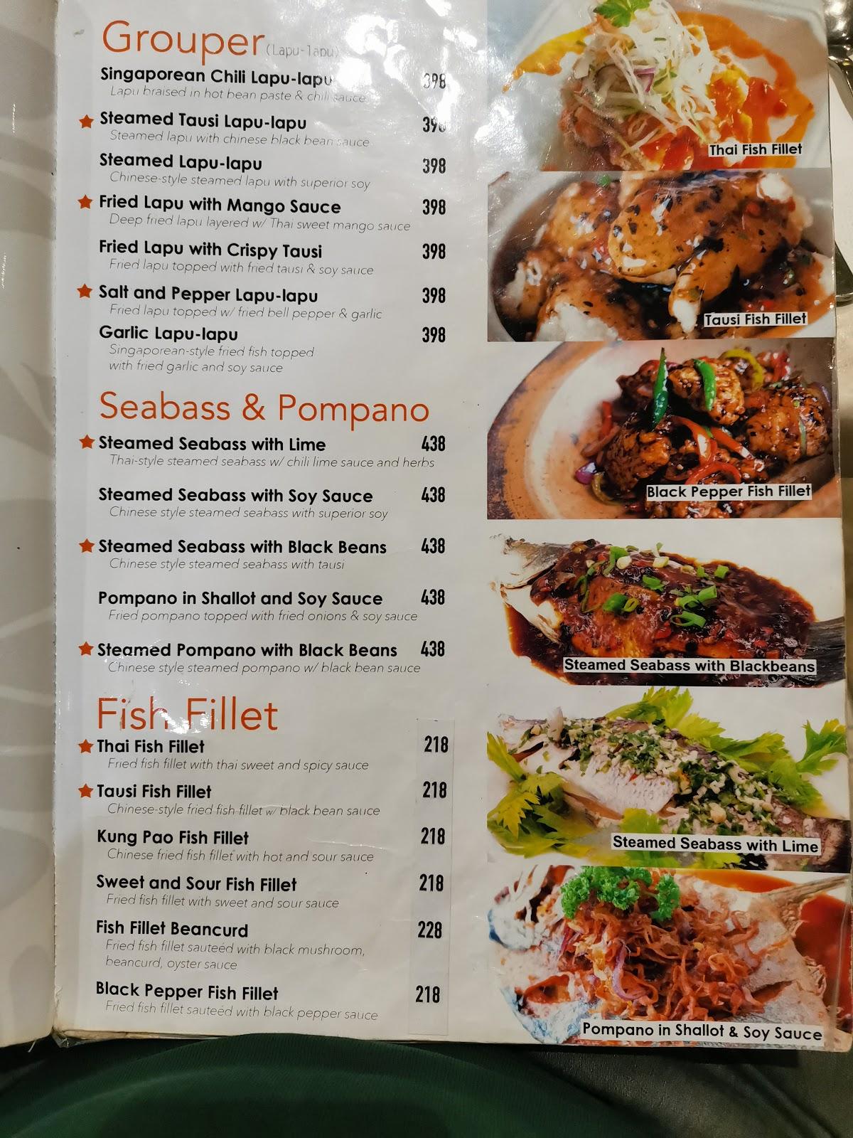 Menu at Fat Monk restaurant, Cagayan de Oro, 5/F