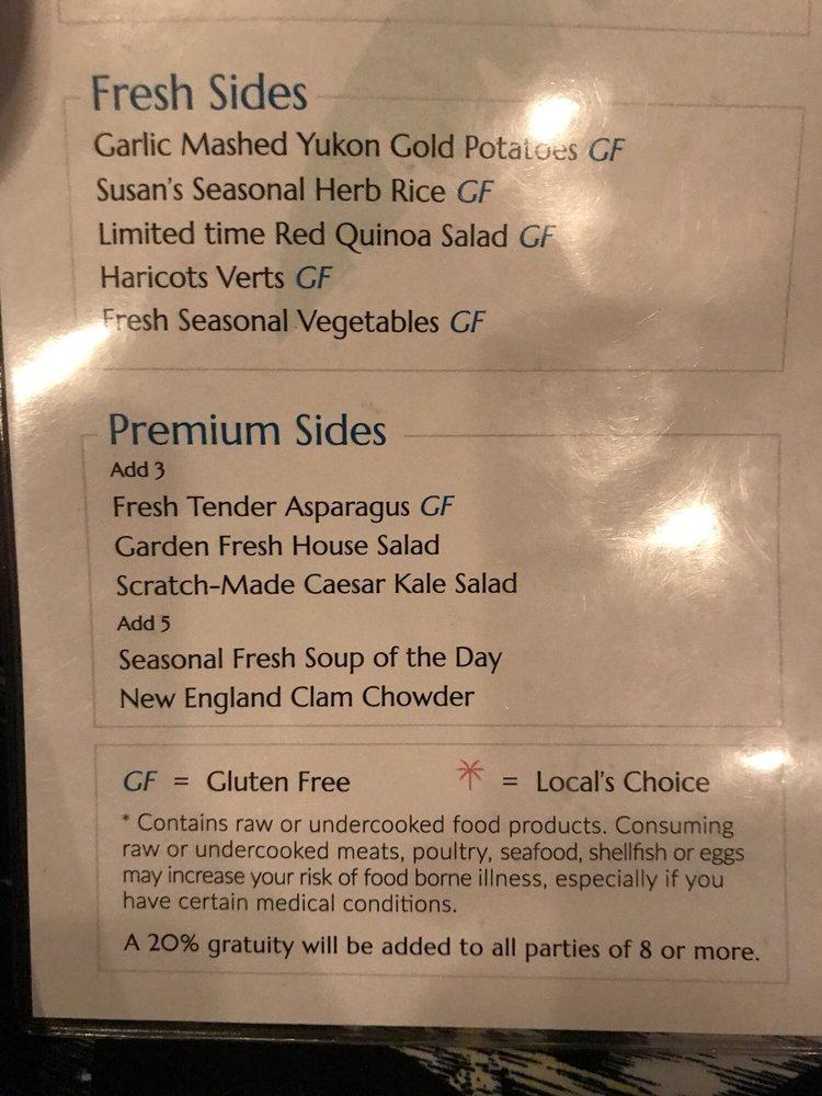 Menu at Florida's Fresh Grill pub & bar, Cocoa Beach