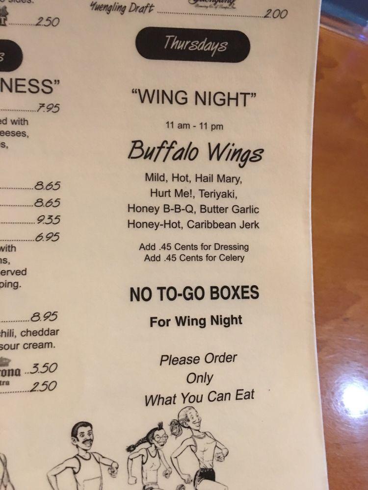Menu at Sidelines Sports Bar and Restaurant, Pensacola Beach