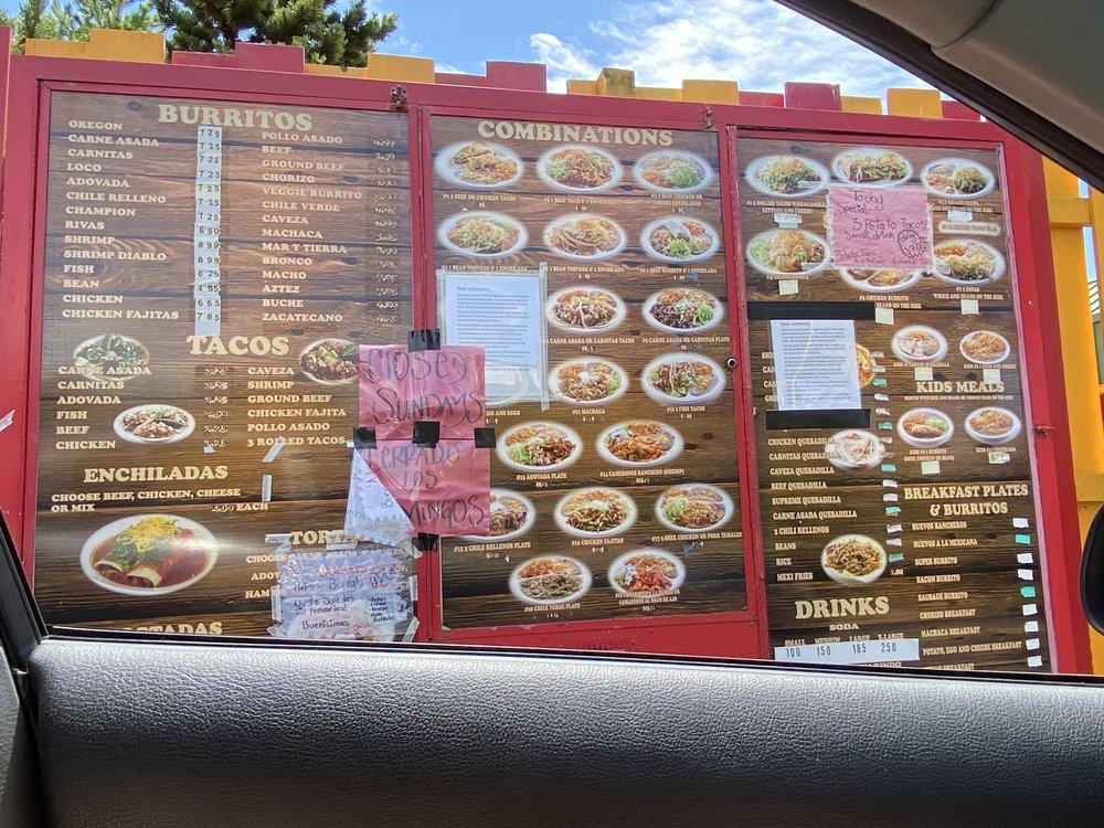 Menu at Super Oscar's Mexican Food restaurant, Newport